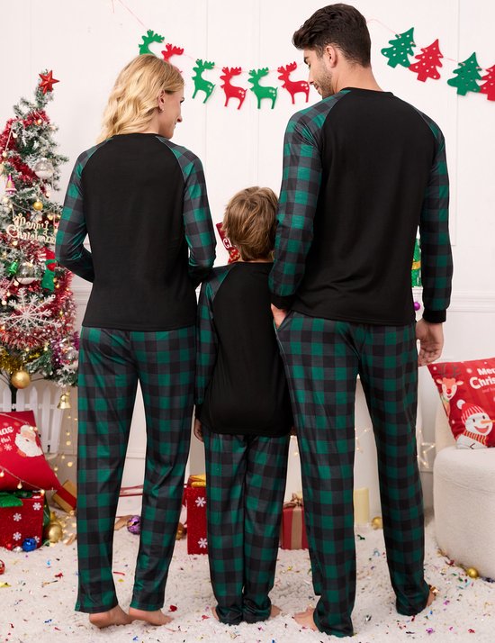 Kerst Pyjama Set Kerst Pyjama's Lange Mouwen Tweedelige Set ...