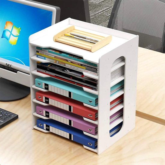 Inovra ® Multifunctionele Documentenhouder met 7 Vakken voor Efficiënte ...