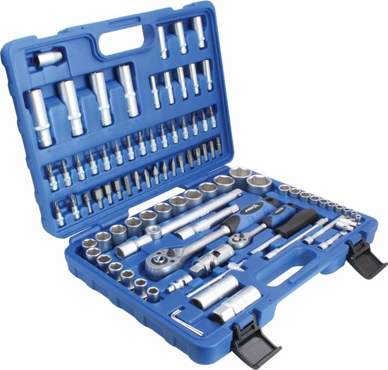 Doppenset - 1/4 en 1/2 duims - Gereedschap set - Ratel set - 94 dlg ...