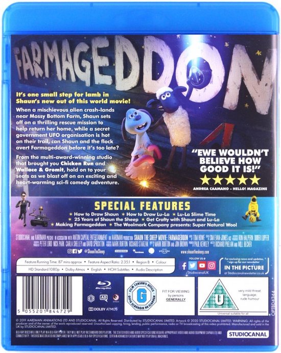 A Shaun The Sheep Movie - Farmageddon (Blu-ray), Amalia Vitale | Dvd's | bol