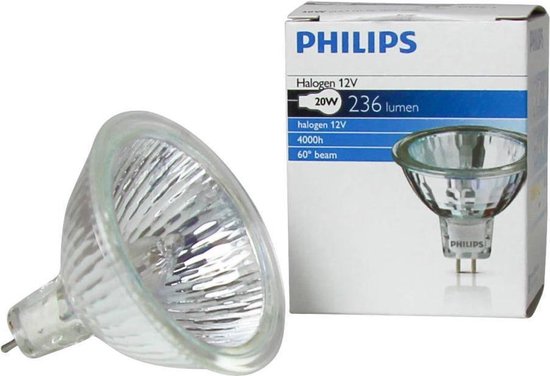 Philips Brilliantline Dichroic 20W GU5.3 12V MR16 60D - 14613 | bol.com
