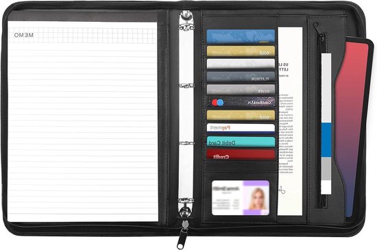 Faux Lederen Geritste A4 Zaken Portfolie Map - Professionele ...