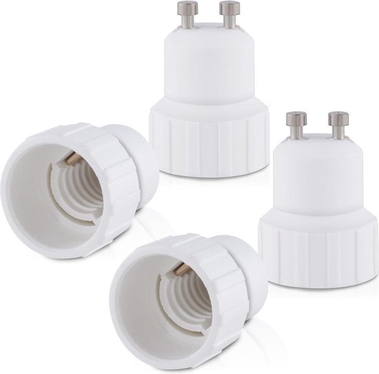 Verloopfitting GU10 naar E14-4 stuks fitting omvormers - van GU10 naar E14 fitting -... | bol