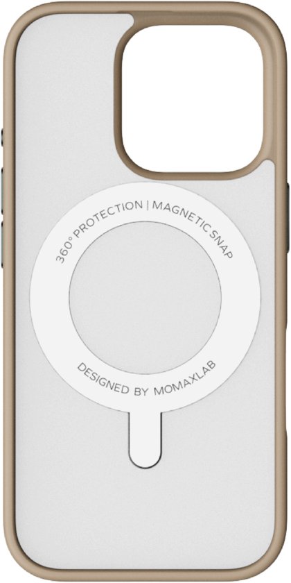Momax CaseFORM Roller Magnetic Case Desert Titanium iPhone 16 Pro | bol
