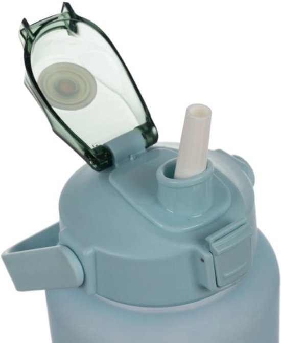 Trizand 2L Waterfles - Grote Motivatie Drinkfles met Tijdmarkeringen en ...