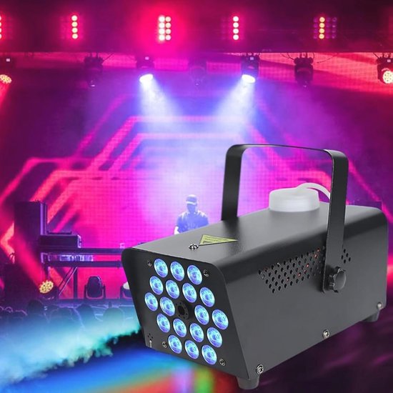 Mini Rookmachine met Stroboscoop en 18 Kleuren LED Voor Thuisgebruik en ...
