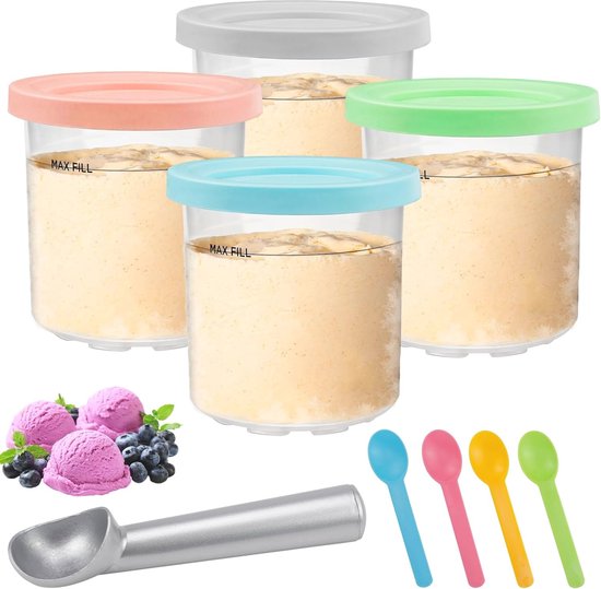 Set van 4 Ijshouders voor Ninja Creami Ijsmachine – Ideaal voor ...