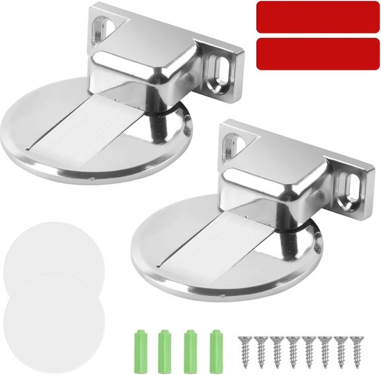 Magnetische Deurstopper Set van 2 - Roestvrijstalen Deurvangers voor ...