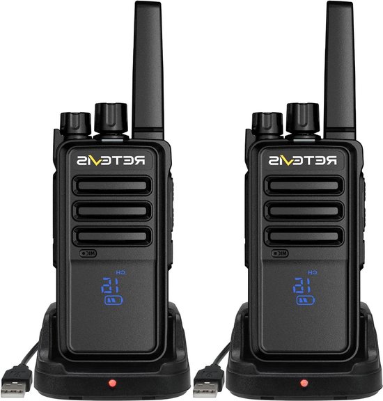 Walkie Talkie PMR446 Licentievrije Tweewegradio Active View-Display ...