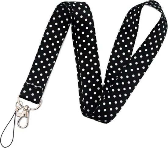 Travel Cords - Keycord White Dots - stevig lanyard - sleutelhanger ...