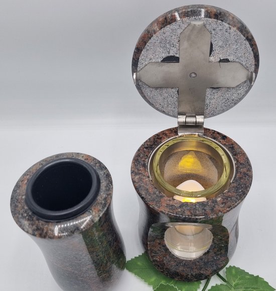 Graniet - Set - Lantaren - Vaas - L4 - Aurora - RVS sluiting ...