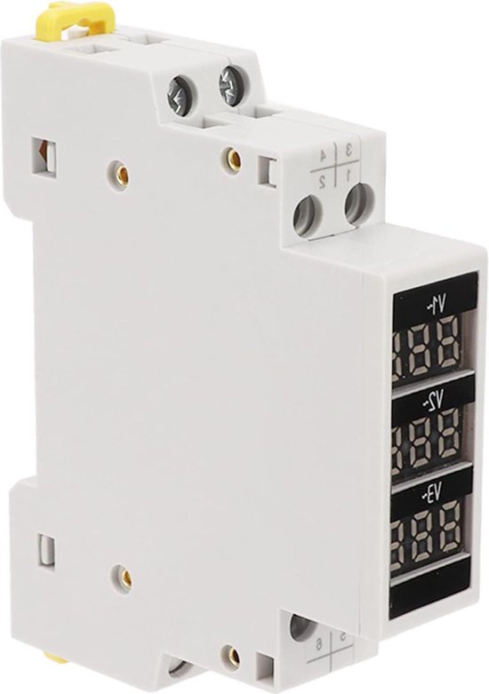 Spanningsmeter 3-fasen Voltmeter Digitaal Display AC 80‑500V DIN ...