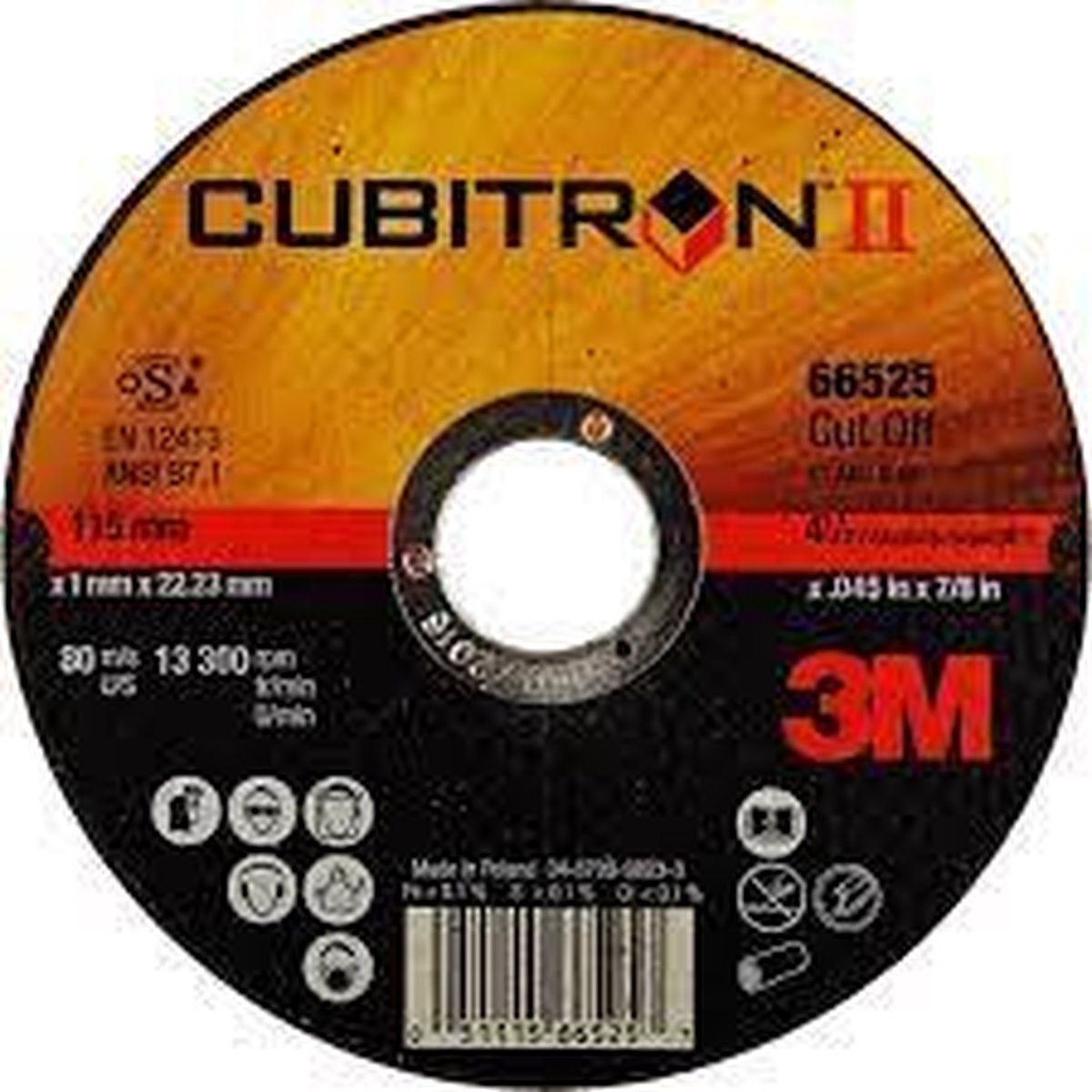3M 65455 Cubitron II Slijpschijf 125mm x 1,6mm - per stuk | bol