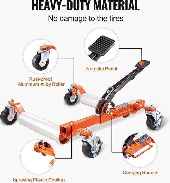 Vevor - Autowiel - Wieldolly - Wheel Dolly - Jack-monteur - Lift ...
