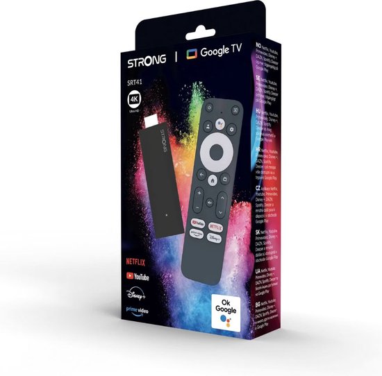 Strong SRT41 4K TV Stick - Chromecast ingebouwd | bol