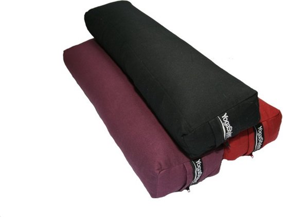 YogaStyles Pranayama Yoga Bolster Zwart | bol