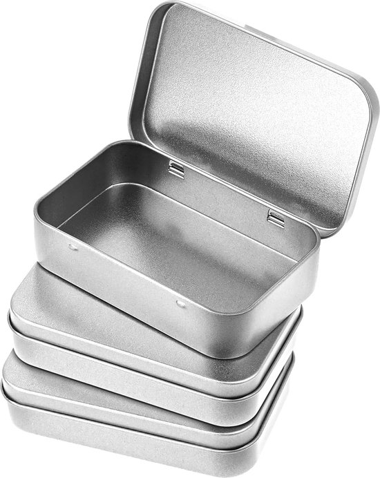 3 stuks - Ijzeren doos - metalen Mini draagbare kleine opslagcontainer ...