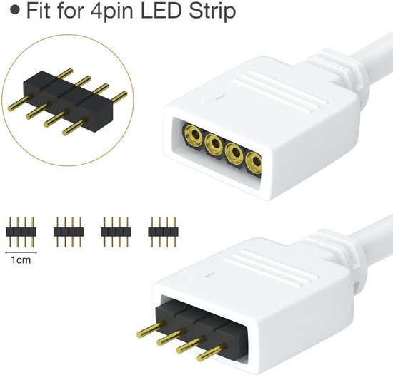 LED Strip Splitter Cable 4 Pin RGB Splitter-Connector voor RGB 5050 3528 2835 LED... | bol