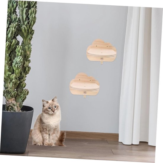 Katten Muurtrap Set - Houten Klimstappen voor Huiskatten | bol