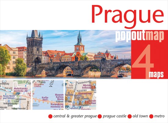 PopOut Maps- Prague PopOut Map - pocket size, pop up map of Prague city ...