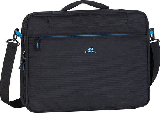 RivaCase 8087 - Laptoptas - Schoudertas - Clamshell - 16 inch- Zwart | bol
