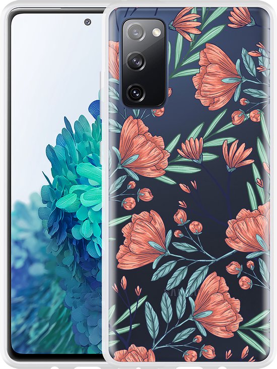 Cazy Hoesje geschikt voor Samsung Galaxy S20 FE - Poppy Roses | bol