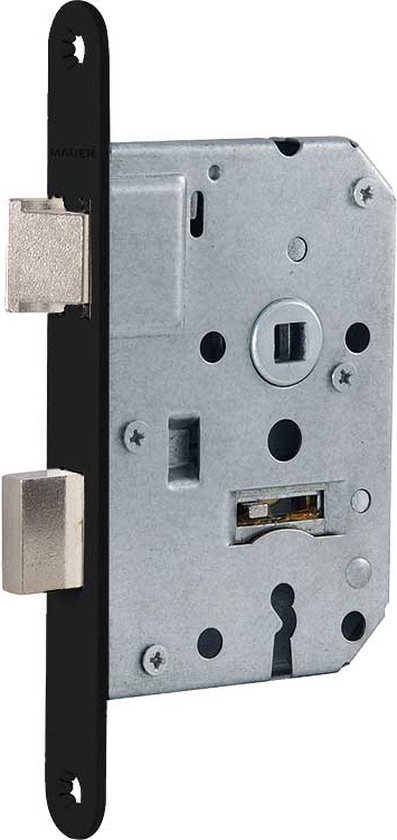Insteekslot - Zwart - Staal - Mauer - Mauer 1535 D+N klavierslot zwart ...