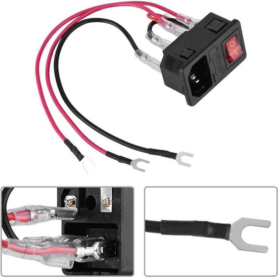 15A 220V / 110V voedingsschakelaar voor 3D-printer met U-stekker ...