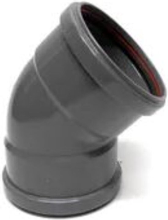 Wavin PVC manchet bocht 45 mof/mof 250mm SN4 | bol