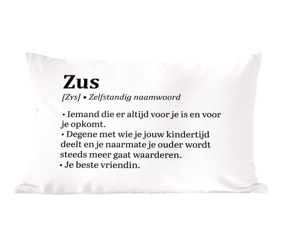 Sierkussens - Kussentjes Woonkamer - 50x30 cm - Zus definitie ...