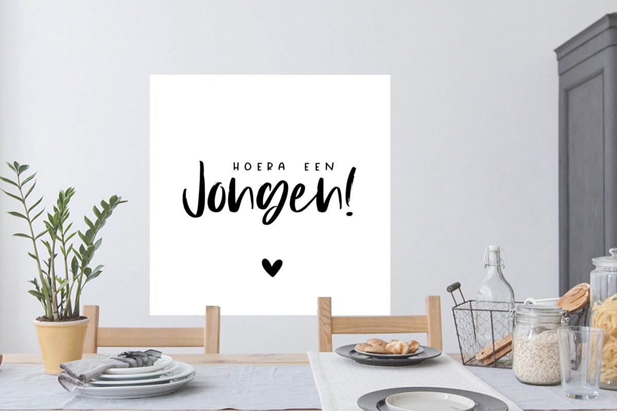 Muurstickers - Sticker Folie - Hoera een jongetje - Babyshower - Jongen ...