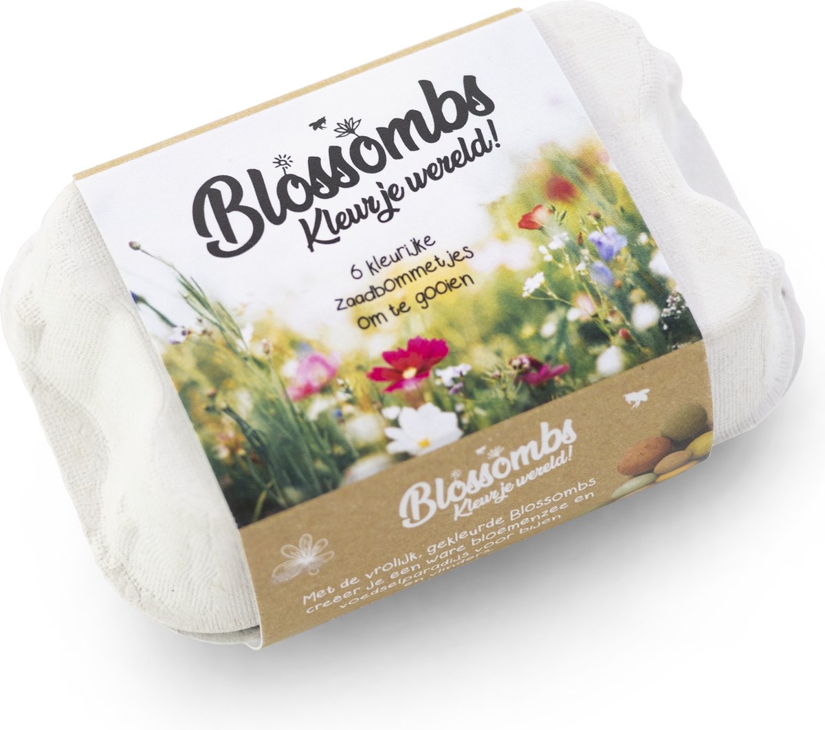 Blossombs Cadeau Eierdoosje met 6 zaadbommetjes - bloembommetjes ...