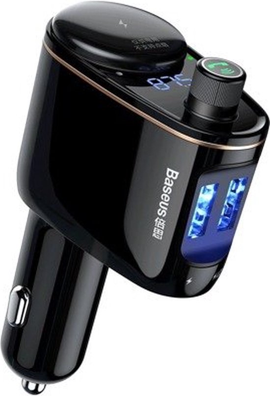 Baseus FM Transmitter Auto Bluetooth Carkit - Handsfree Bellen / Muziek ...
