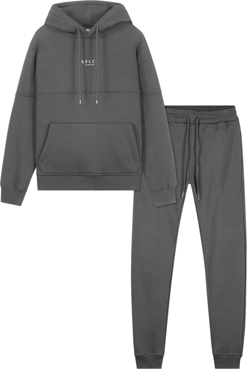 XPLCT Studios Weekday Tracksuit Antracite Grey | bol.com
