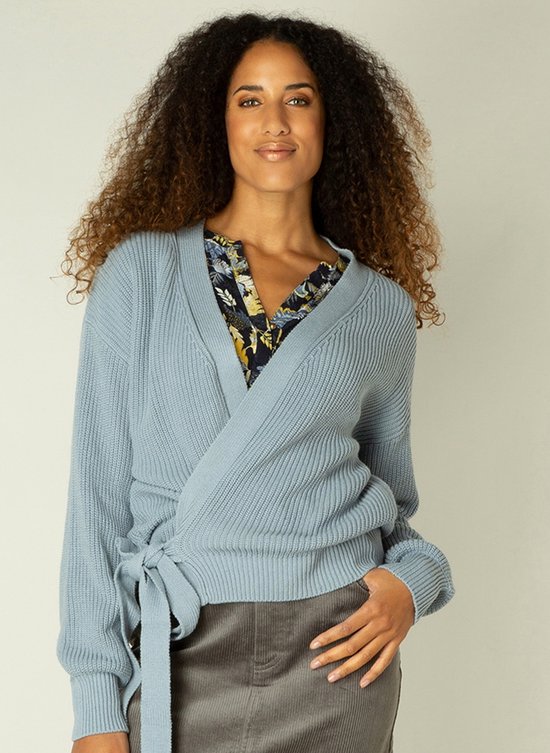 YEST Carly Vest - Stone Blue - maat 48 | bol.com