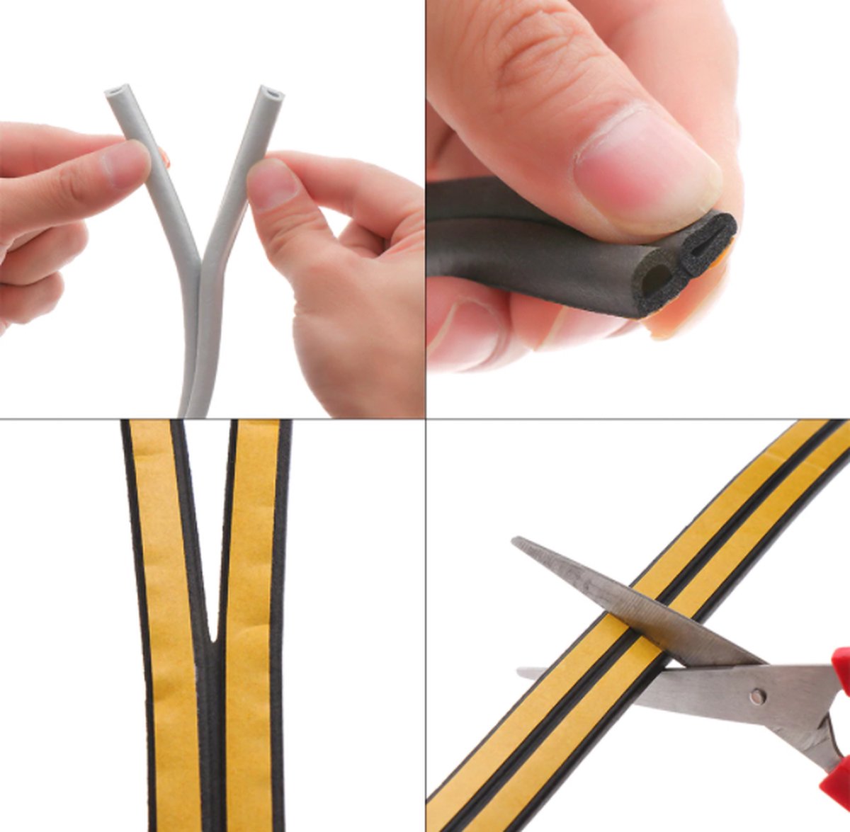 Tochtstrips voor deuren - Tochtstrip Deur - Tochtstopper - Universeel ...