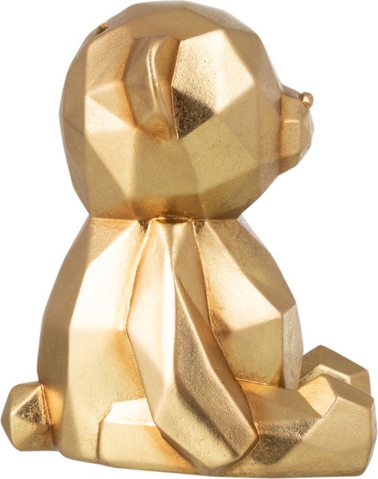 J-Line Spaarpot Beer Origami Poly Goud Set van 2 stuks | bol.com