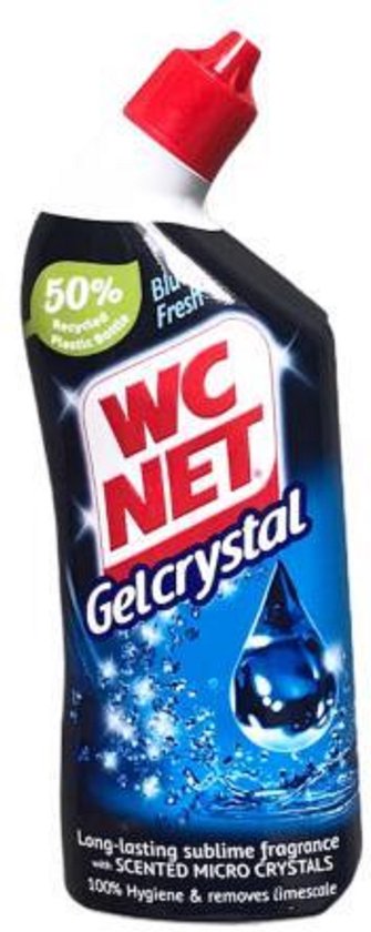 Wc Net Gel Crystal Blue Fresh - 12 x 750 ml - Voordeelverpakking | bol