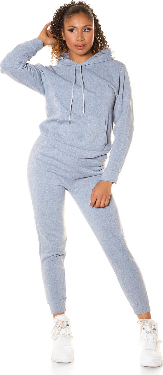 Dames Huispak | Tracksuit | Joggingpak | Kangoeroezak | 2-Delig Home ...