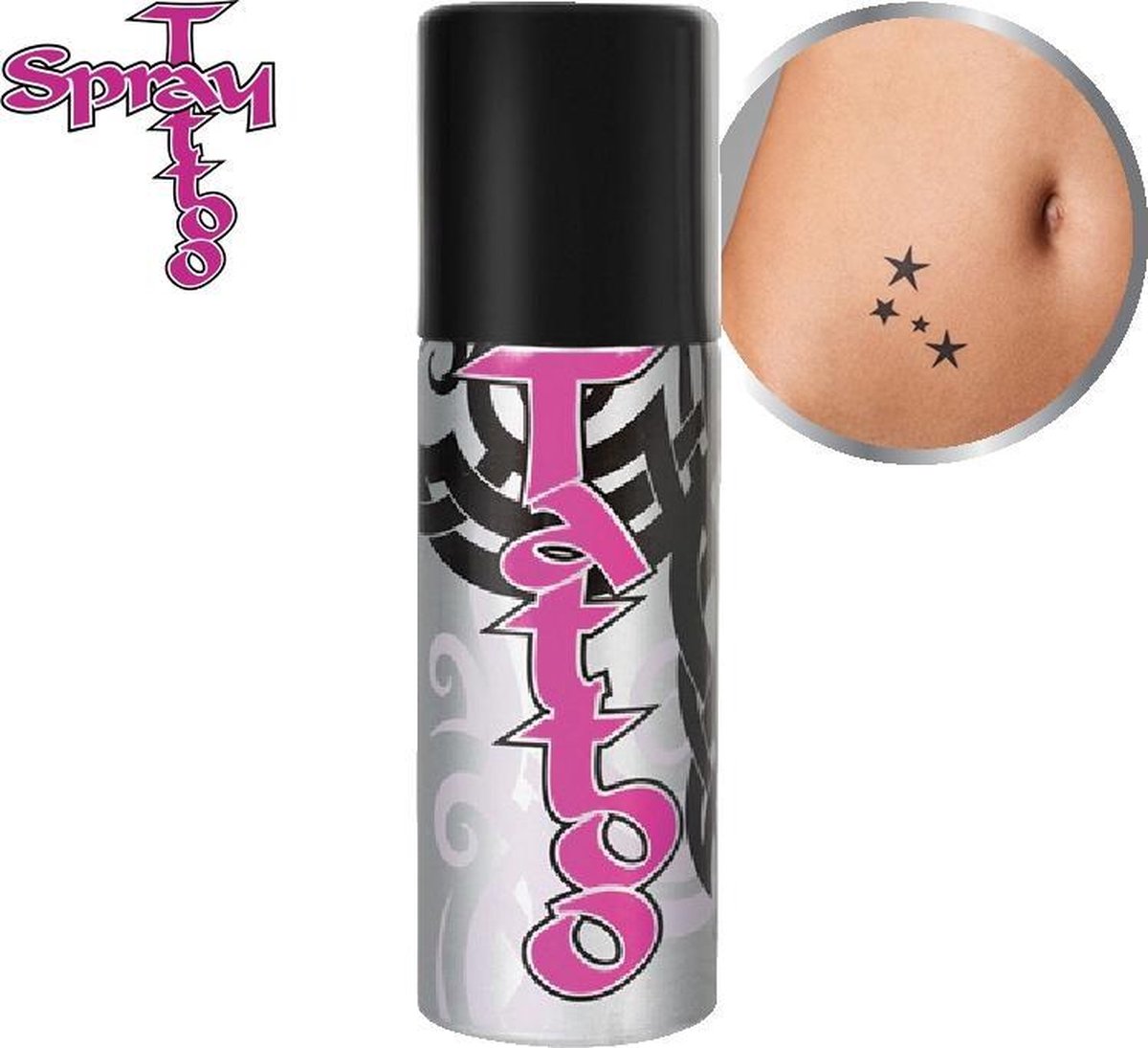 Tattoo Spray Tijdelijke tatoeage met sjablonen! | bol.com