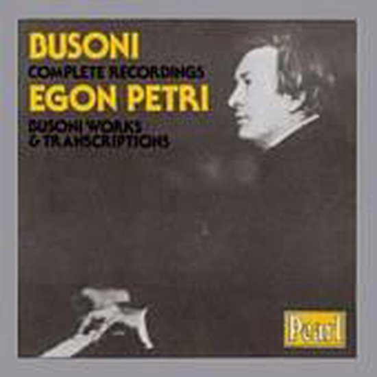 Busoni: Complete Recordings, Ferruccio Busoni | CD (album) | Muziek ...