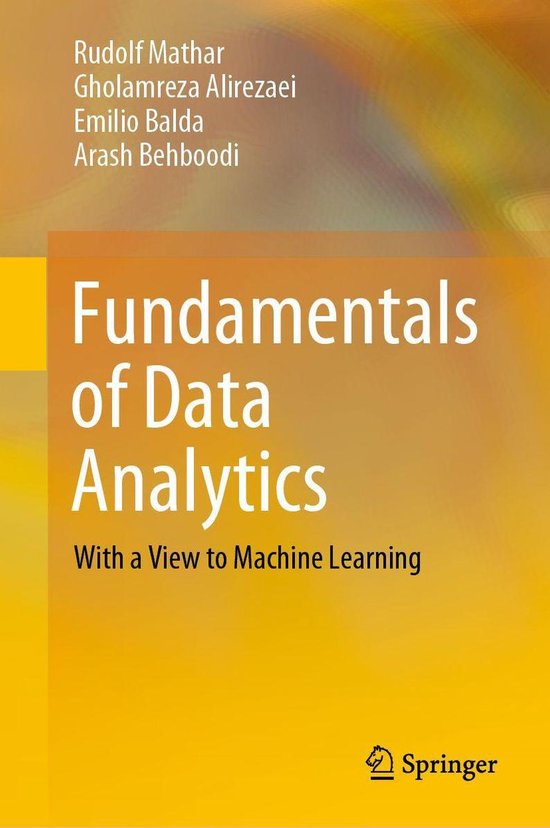 Fundamentals of Data Analytics (ebook), Rudolf Mathar | 9783030568313 ...