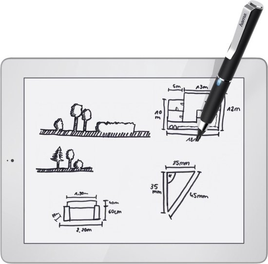 Hama Stylus Active Fineline Met Dunne Punt Van 2,5 Mm Voor Tablet-pc's ...