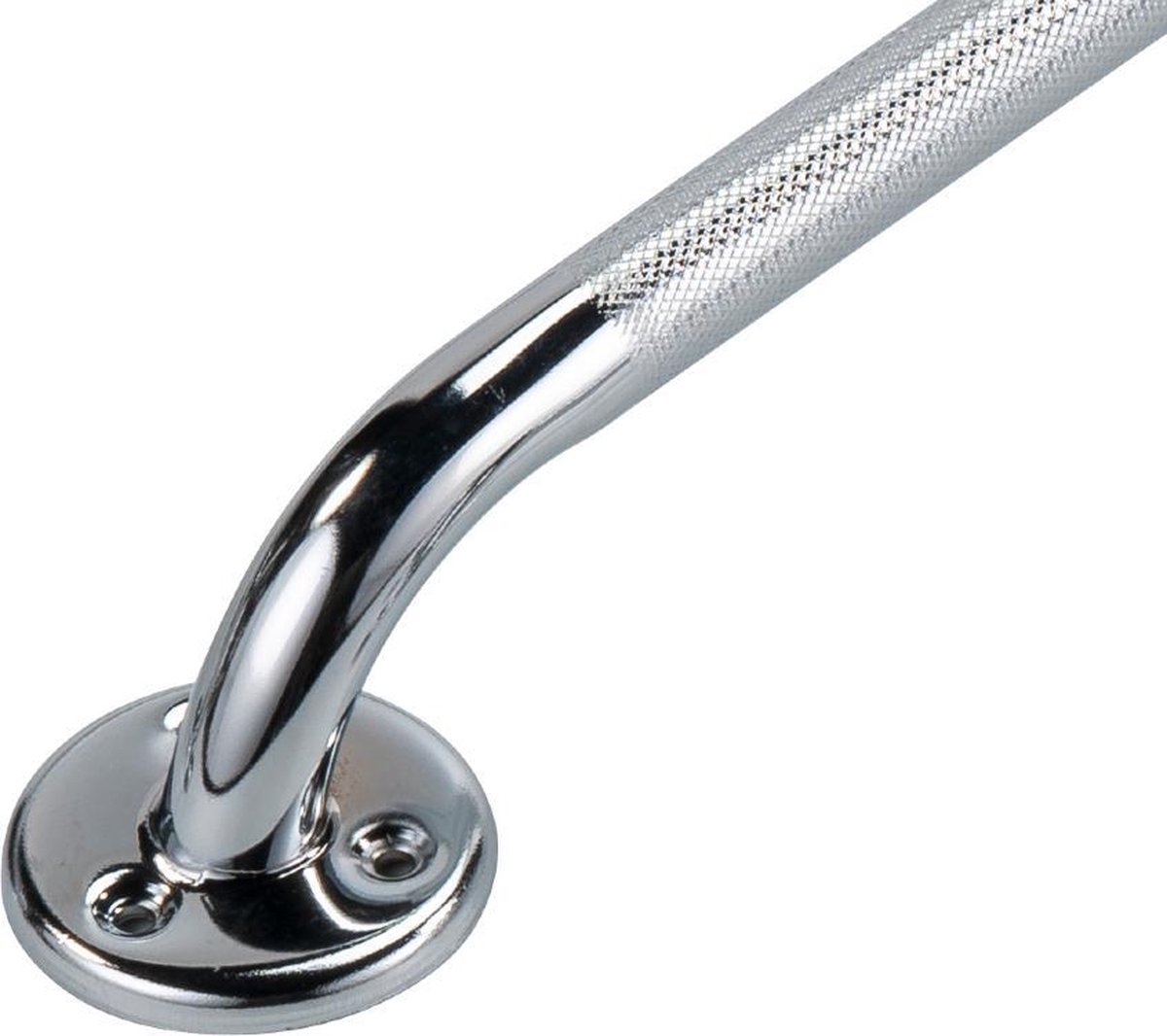 Wandbeugel chrome RVS look 40 cm extra grip. Handgreep / wandgreep voor ...