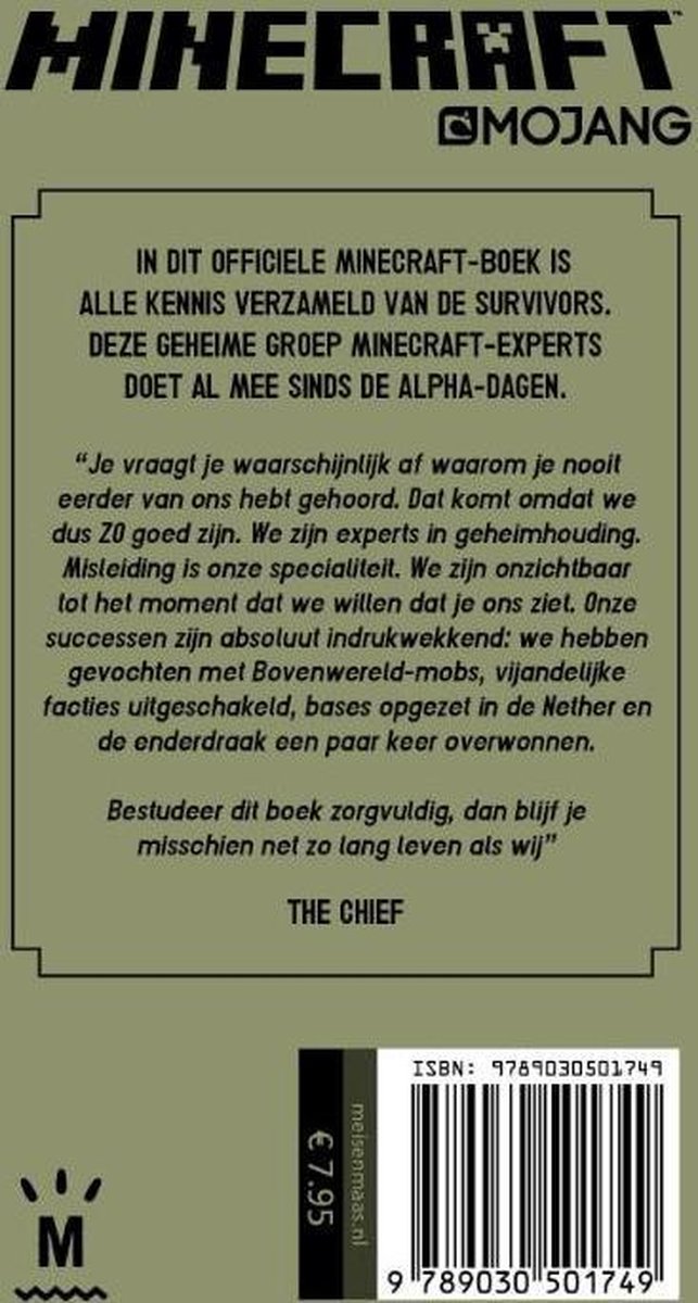 Minecraft - De geheimen van de Survivors, Mojang | 9789030501749 ...