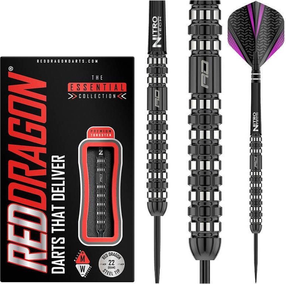 RED DRAGON - Rogue: Steeltip Tungsten Dartpijlen Professioneel - 22 ...