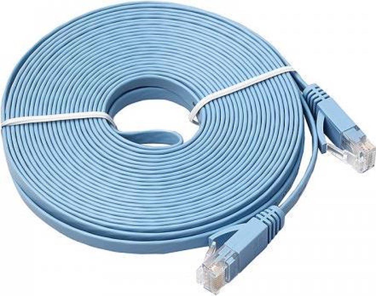 Supersnelle Platte Kabel Cat 6 RJ45 Platte Netwerkkabel - LAN Ethernet ...