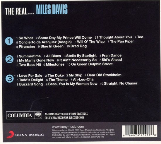 Real... Miles Davis, Davis, Miles | Muziek | bol