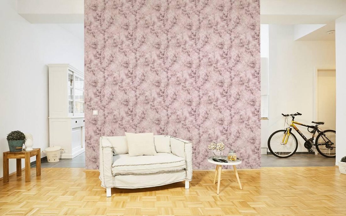 BLOESEM BEHANG - Goud Bruin Roze Wit - AS Creation New Walls ...