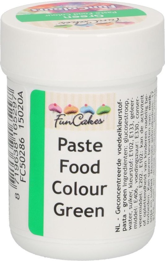 FunCakes Eetbare Kleurstof Pasta Groen 30g | bol.com